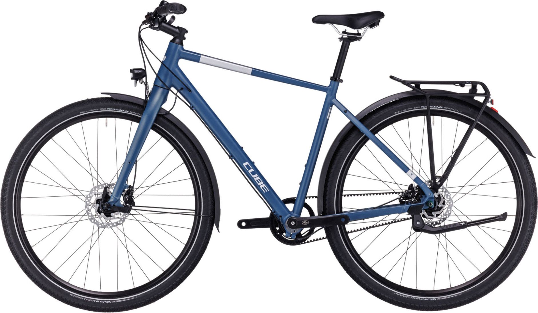 Vélo de Voyage Cube Travel Pro Shimano Nexus 8V Courroie 700 mm Bleu ...