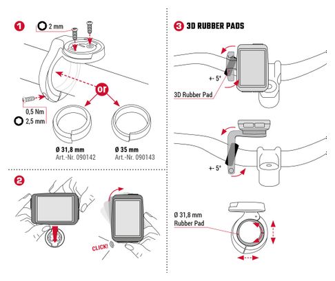 Support Guidon Sigma Over Clamp Butler GPS | Alltricks.fr